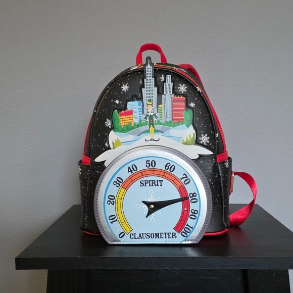 Loungefly | Bags | Loungefly Elf Clausometer Light Up Mini Backpack ...